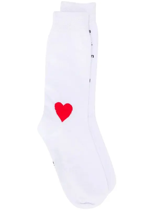 DUOLTD Graphic-print Ankle Socks - White