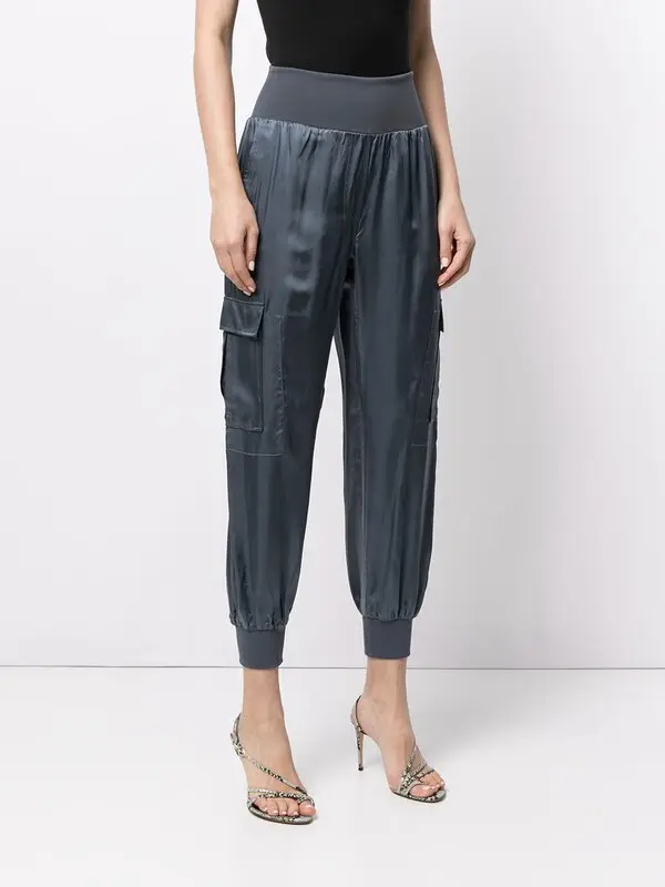 Cinq À Sept Tapered Cargo Trousers - Blue