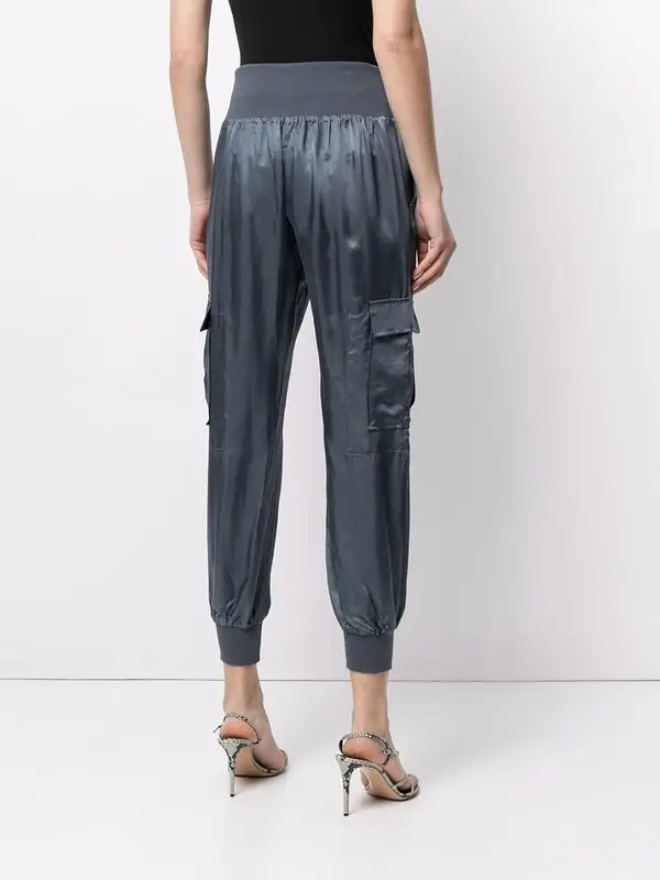 Cinq À Sept Tapered Cargo Trousers - Blue