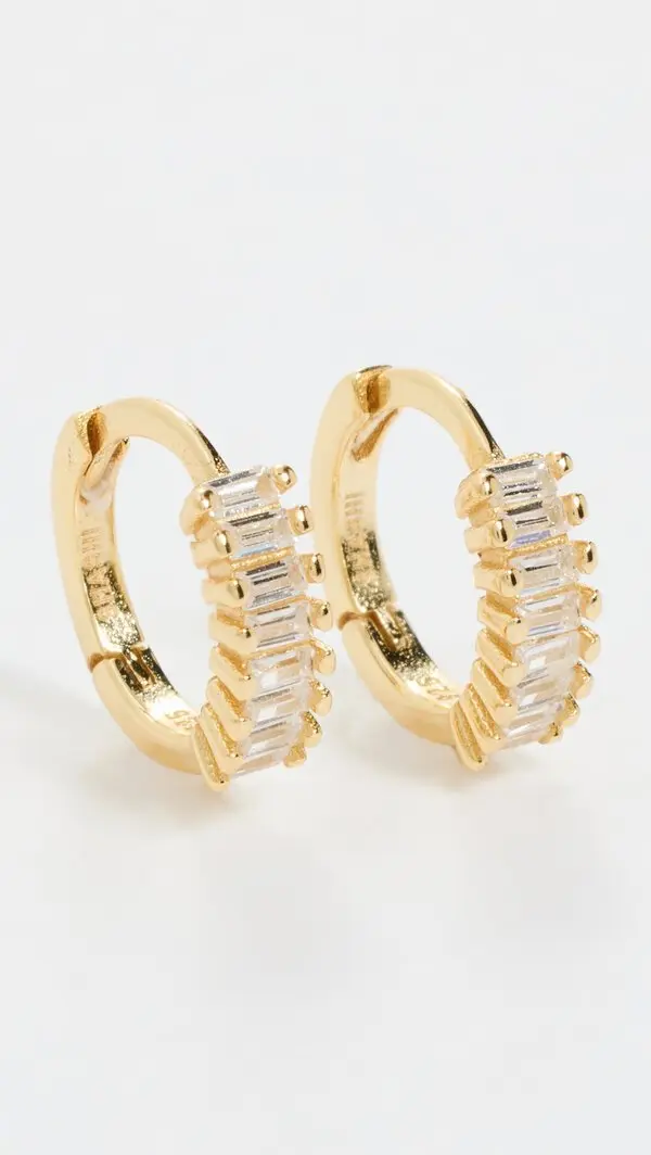 Shashi Teagan Huggie Earrings