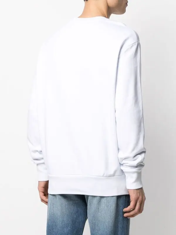DIESEL® Cotton Sweatshirt With Embroidered Logo