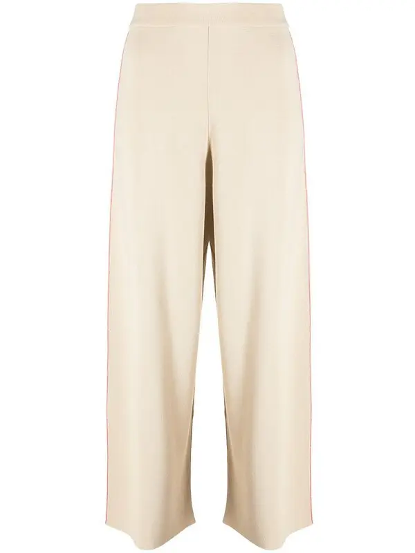 Stella McCartney Contrast-trim Cropped Trousers