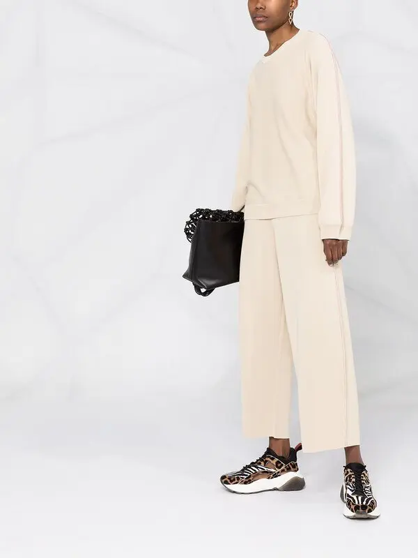Stella McCartney Contrast-trim Cropped Trousers