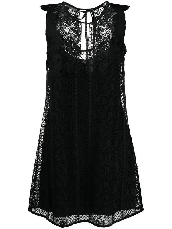 Alberta Ferretti Embroidered Sleeveless Dress
