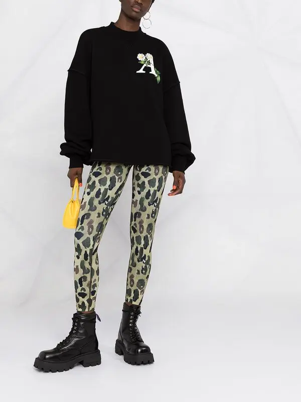 Palm Angels Daisy Logo Cotton Sweatshirt
