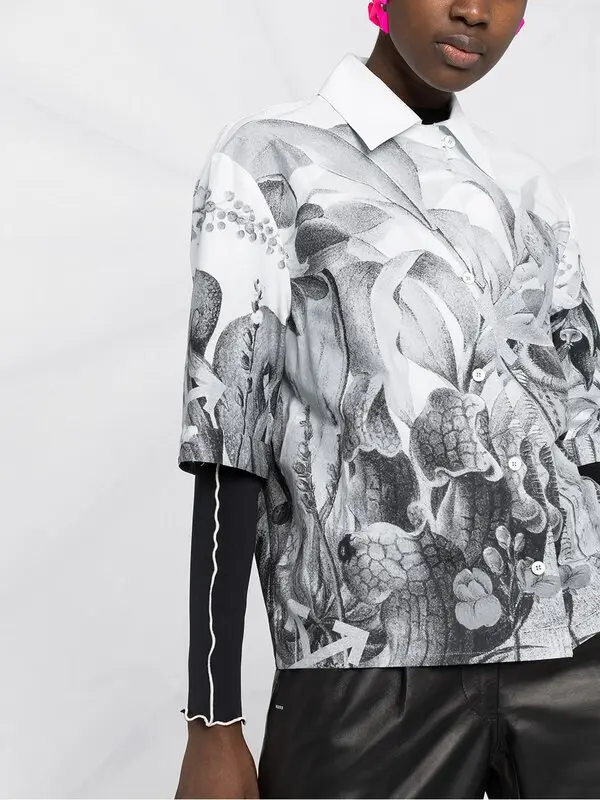 Off-White Botanical-print Shirt