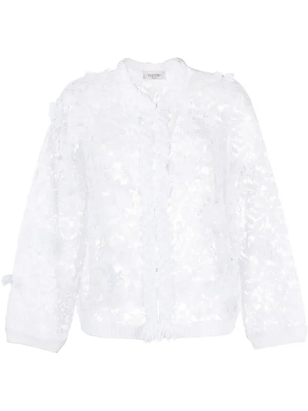 Valentino Garavani Floral Lace Cardigan