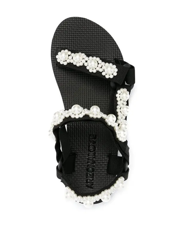 ARIZONA LOVE Trekky Pearl-embellished Sandals