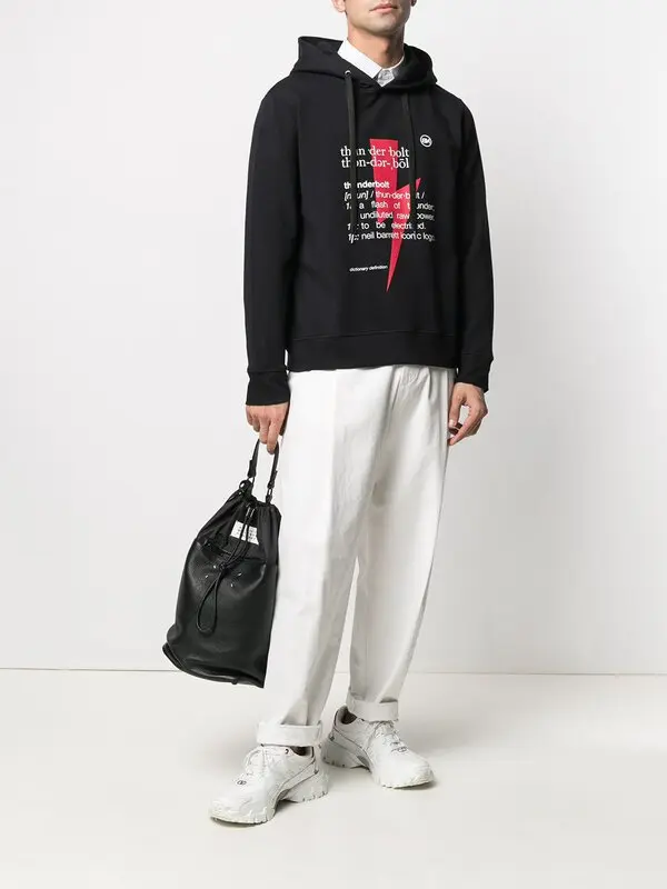 Neil Barrett Thunderbolt Print Hoodie