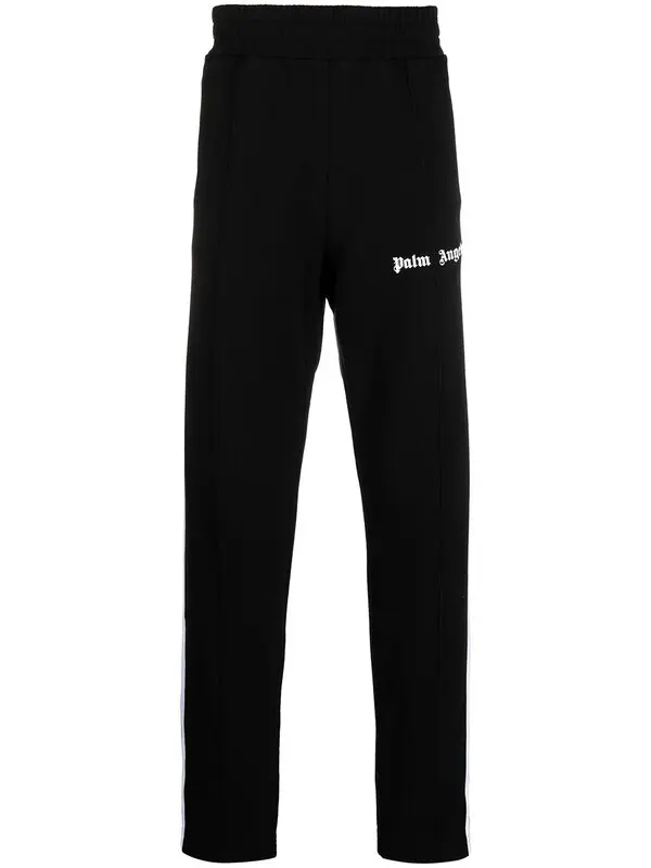 Palm Angels Fleece Track Pants - Black