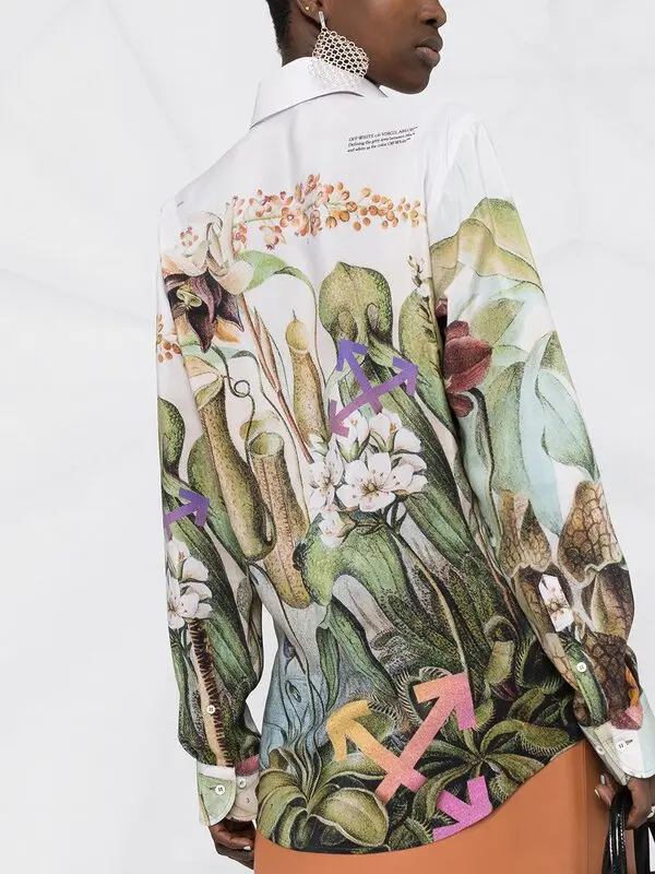 Off-White New Botanical Silk Shirt