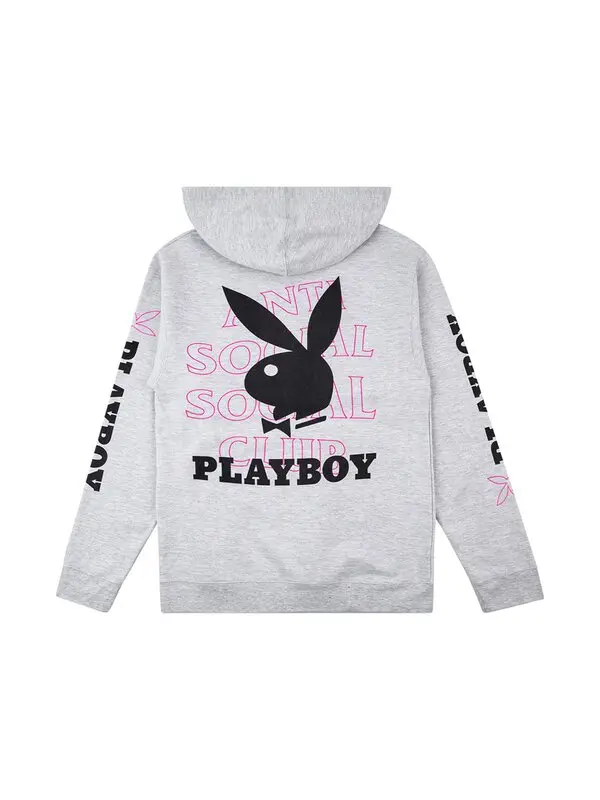 Anti Social Social Club X Playboy Hoodie - Grey | Editorialist