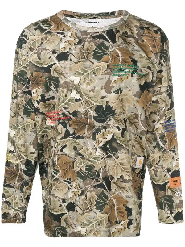 Heron Preston X Carhartt Wip Leaf Print Top