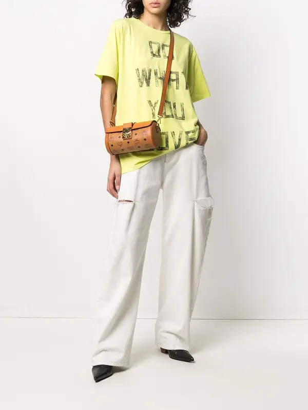 Mcm Logo-Print Crossbody Bag - Brown | Editorialist