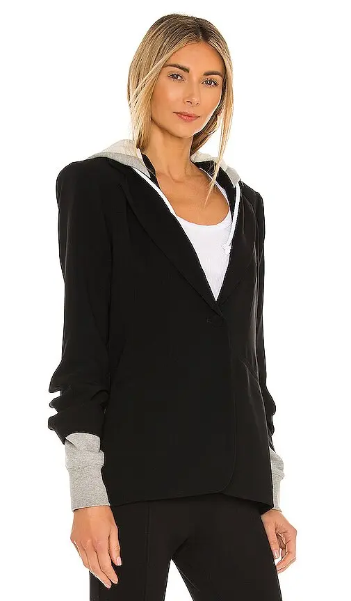 Cinq À Sept Hooded Khloe Jacket In Black