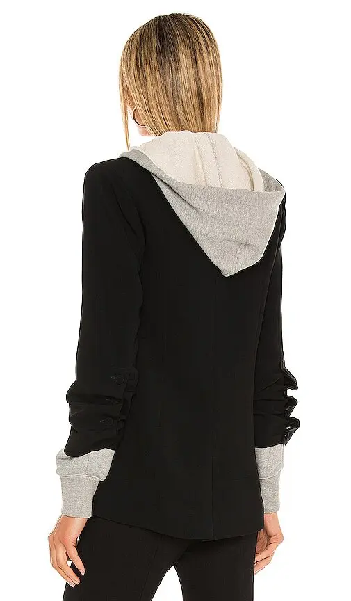 Cinq À Sept Hooded Khloe Jacket In Black