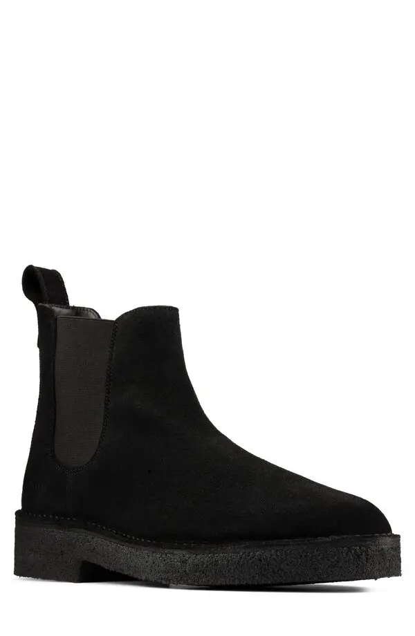 Clarks Desert 221 Chelsea Boot - Black Suede | Editorialist display picture 2