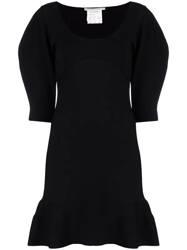Stella McCartney Scoop Neck Puff Sleeve Knitted Dress