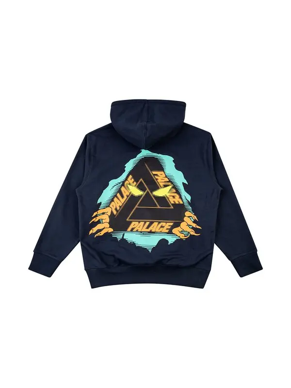 PALACE Tri-ripper Logo-print Hoodie - Blue
