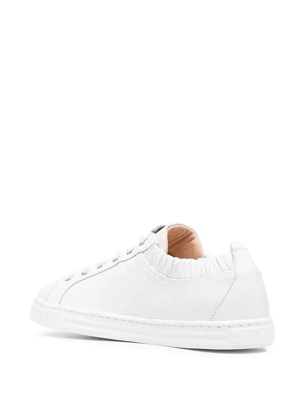 Agl Elasticated Ankle Low-top Sneakers - White