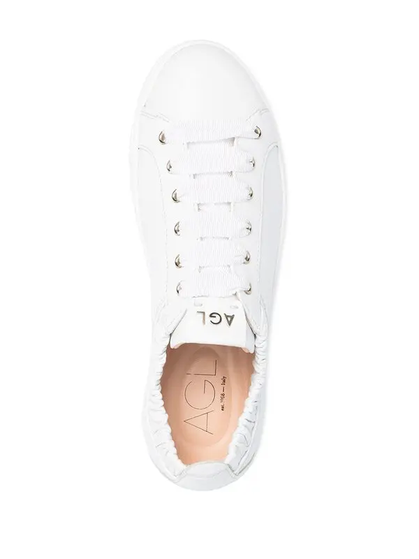 Agl Elasticated Ankle Low-top Sneakers - White