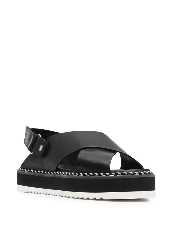 Agl Marta Criss-cross Sandals - Black