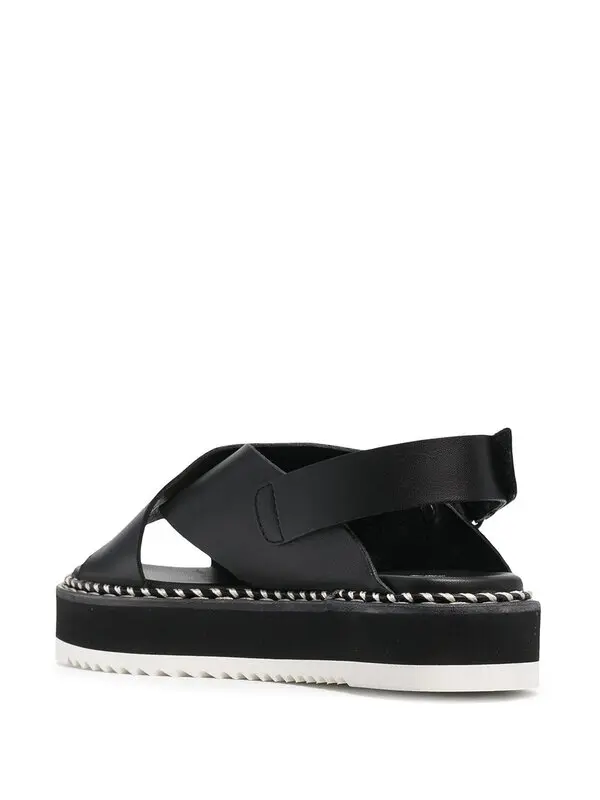 Agl Marta Criss-cross Sandals - Black