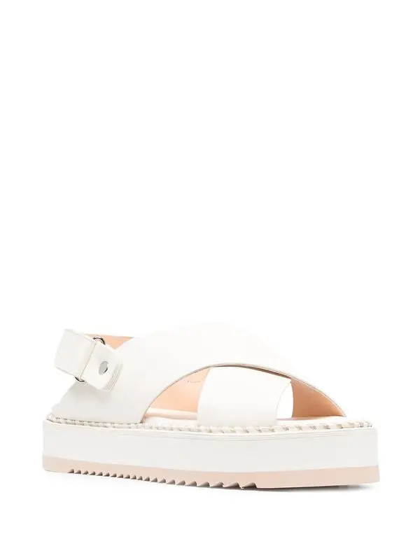 Agl Marta Criss-cross Sandals - White