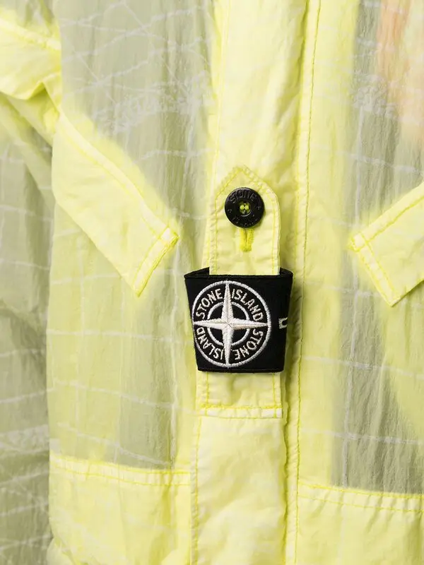 Stone Island Reflective Grid Parka Coat