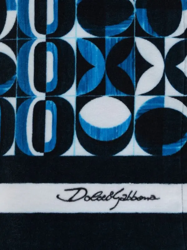 Dolce & Gabbana Geometric-print Beach Towel
