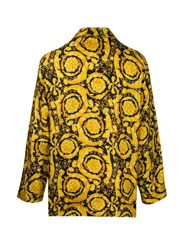 Versace Barocco-print Pyjama Shirt