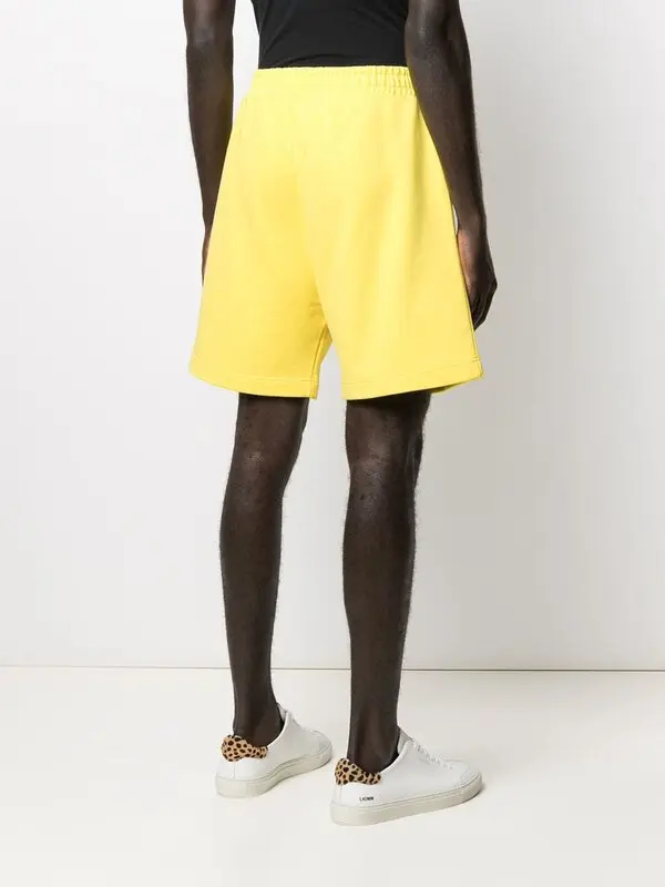 DONDUP Logo Print Cotton Track Shorts
