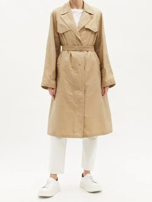 Moncler Rutilicus Belted Shell Trench Coat