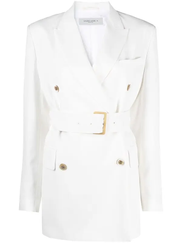 GOLDEN GOOSE Double-breasted Belted Blazer