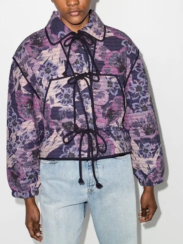 Isabel Marant Floral Print Quilted Jacket