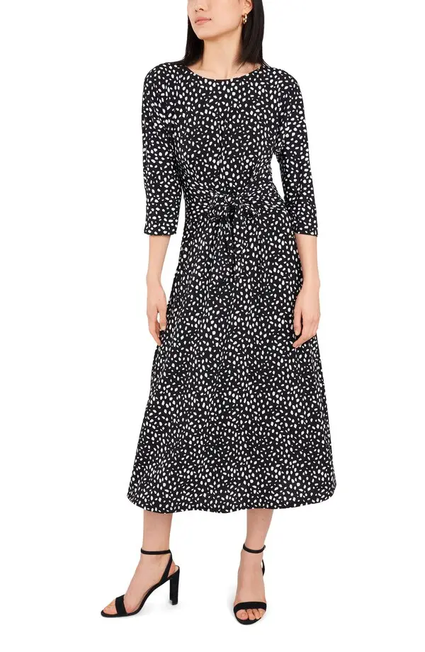 chaus midi dress Chaus Embellished Faux Wrap Midi Dress - Berry Pink