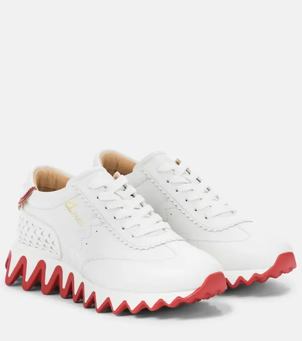 CHRISTIAN LOUBOUTIN Loubishark Leather Sneakers - White