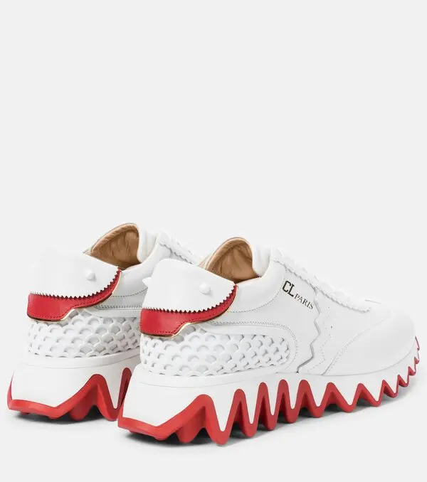 CHRISTIAN LOUBOUTIN Loubishark Leather Sneakers - White