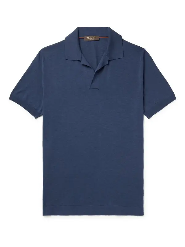 Loro Piana Cotton Polo Shirt - Blue
