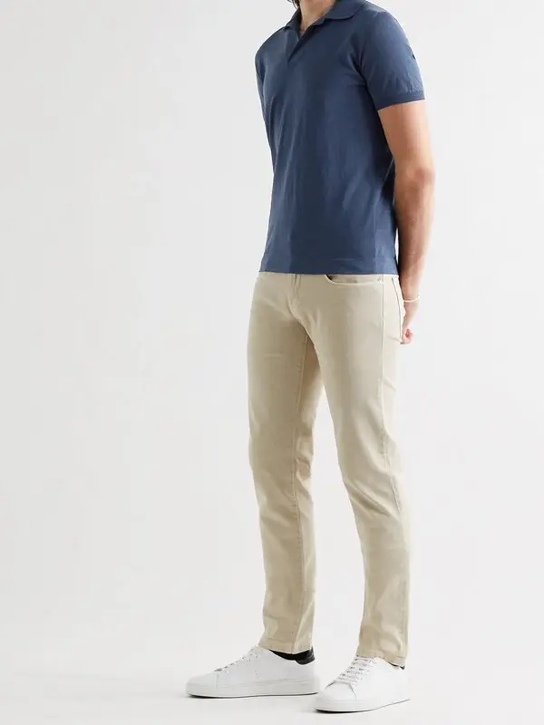 Loro Piana Cotton Polo Shirt - Blue