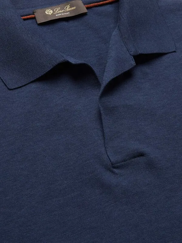 Loro Piana Cotton Polo Shirt - Blue