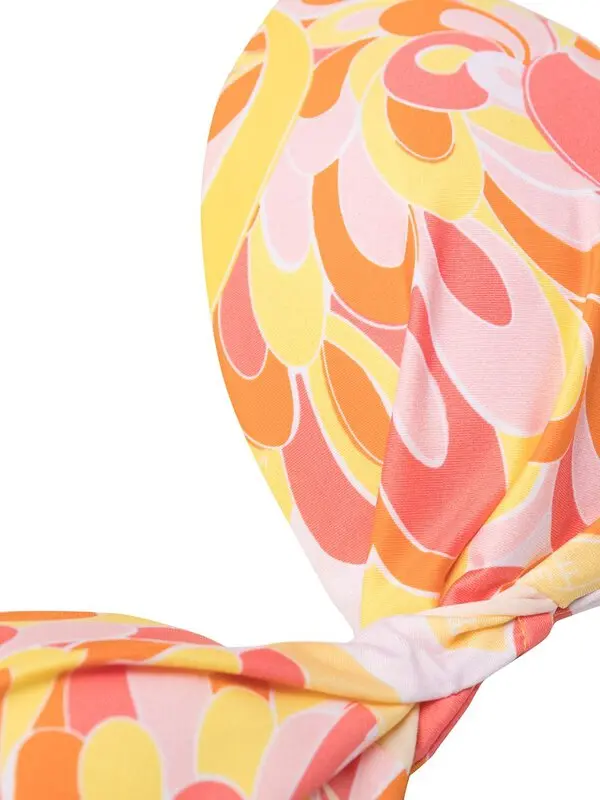 Emilio Pucci Abstract-print Bikini Top