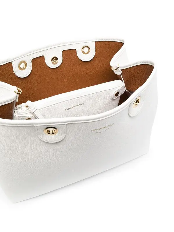Emporio Armani Myea Shopper Tote Bag - White