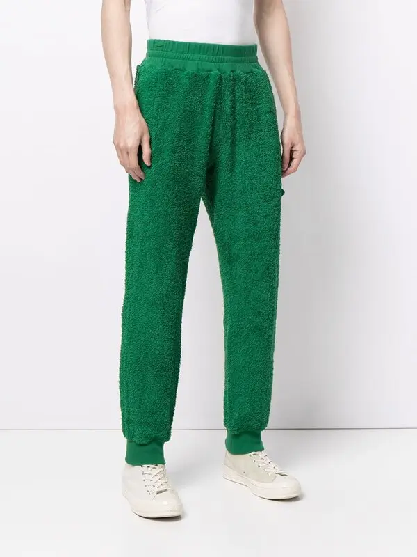 Undercover Textured Cotton Trousers - Green