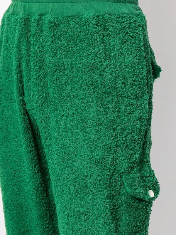 Undercover Textured Cotton Trousers - Green