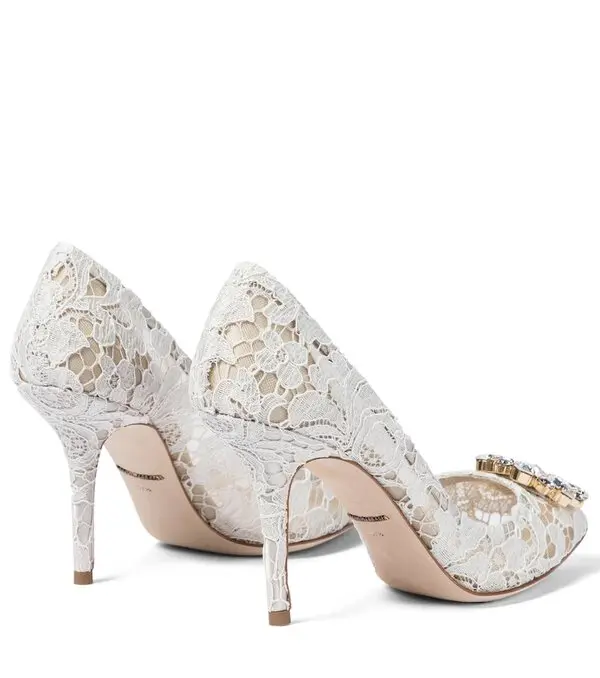 Dolce & Gabbana Bellucci Swarovski®-embellished Lace Pumps