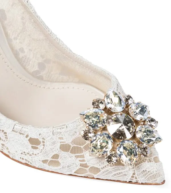 Dolce & Gabbana Bellucci Swarovski®-embellished Lace Pumps