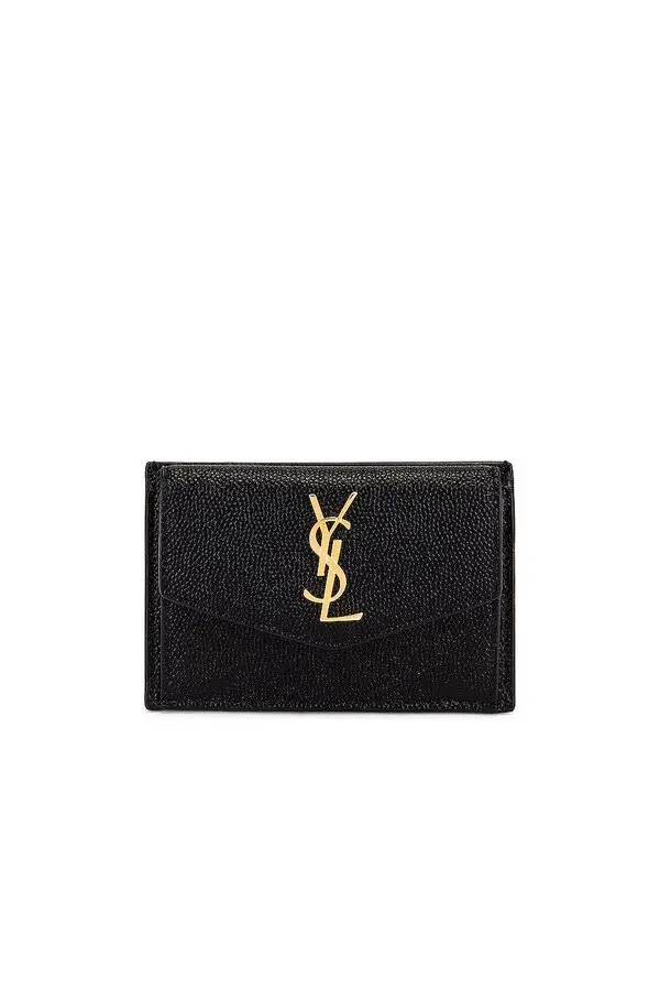Saint Laurent Leather Wallet - Black