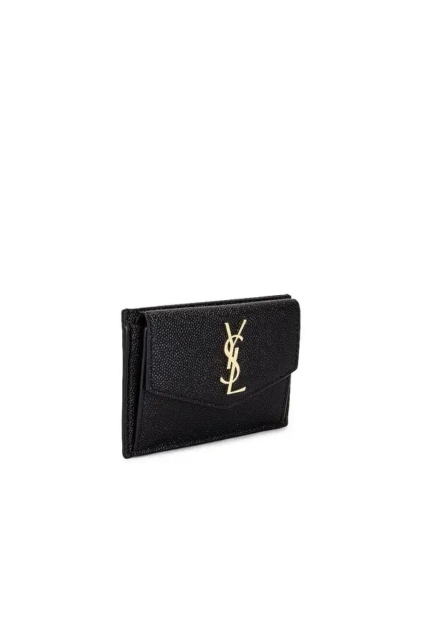 Saint Laurent Leather Wallet - Black