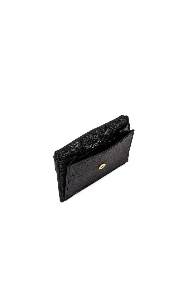 Saint Laurent Leather Wallet - Black